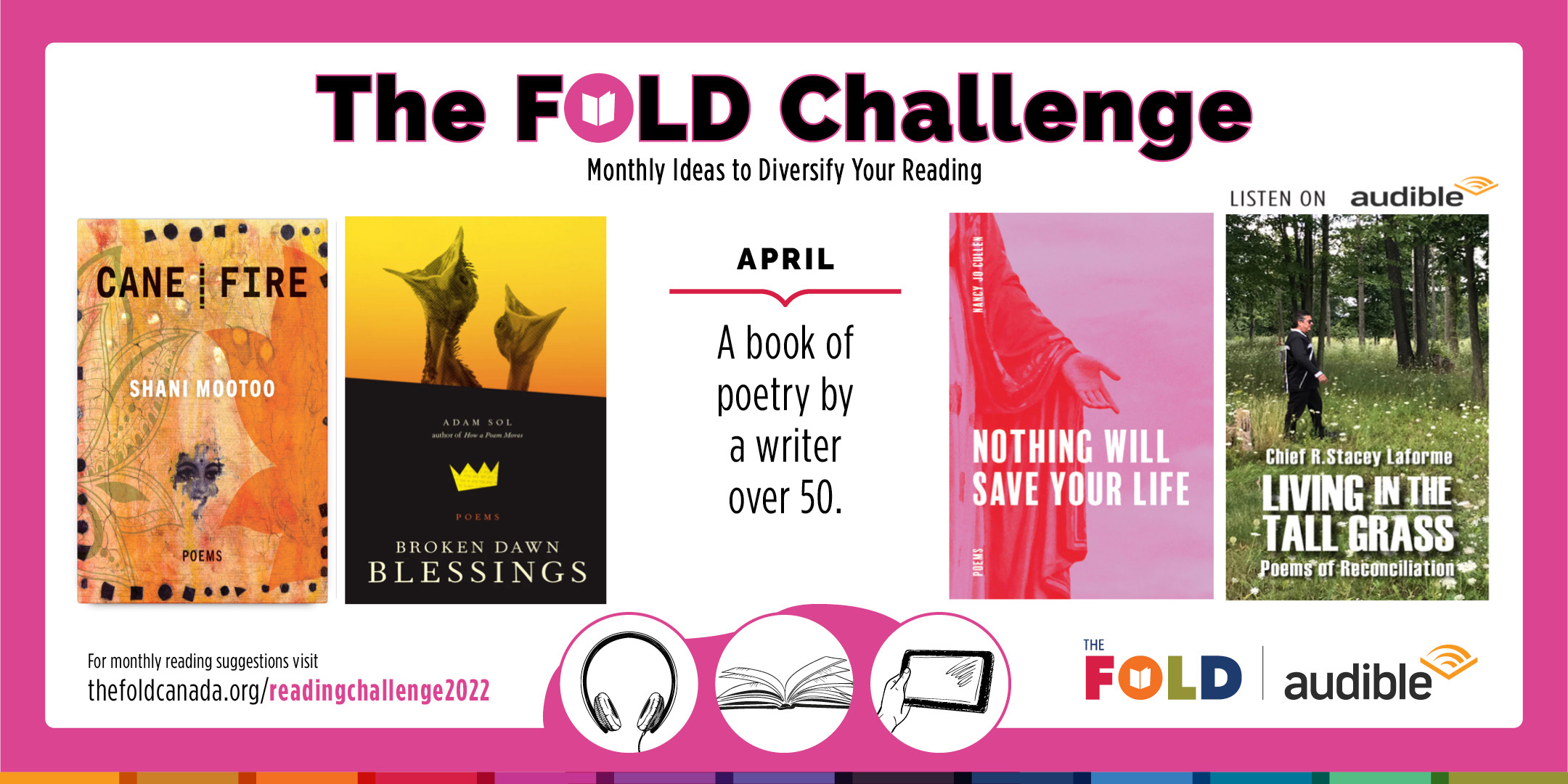 April FOLD 2022 Challenge: A book of poetry by a writer over 50 - The FOLD