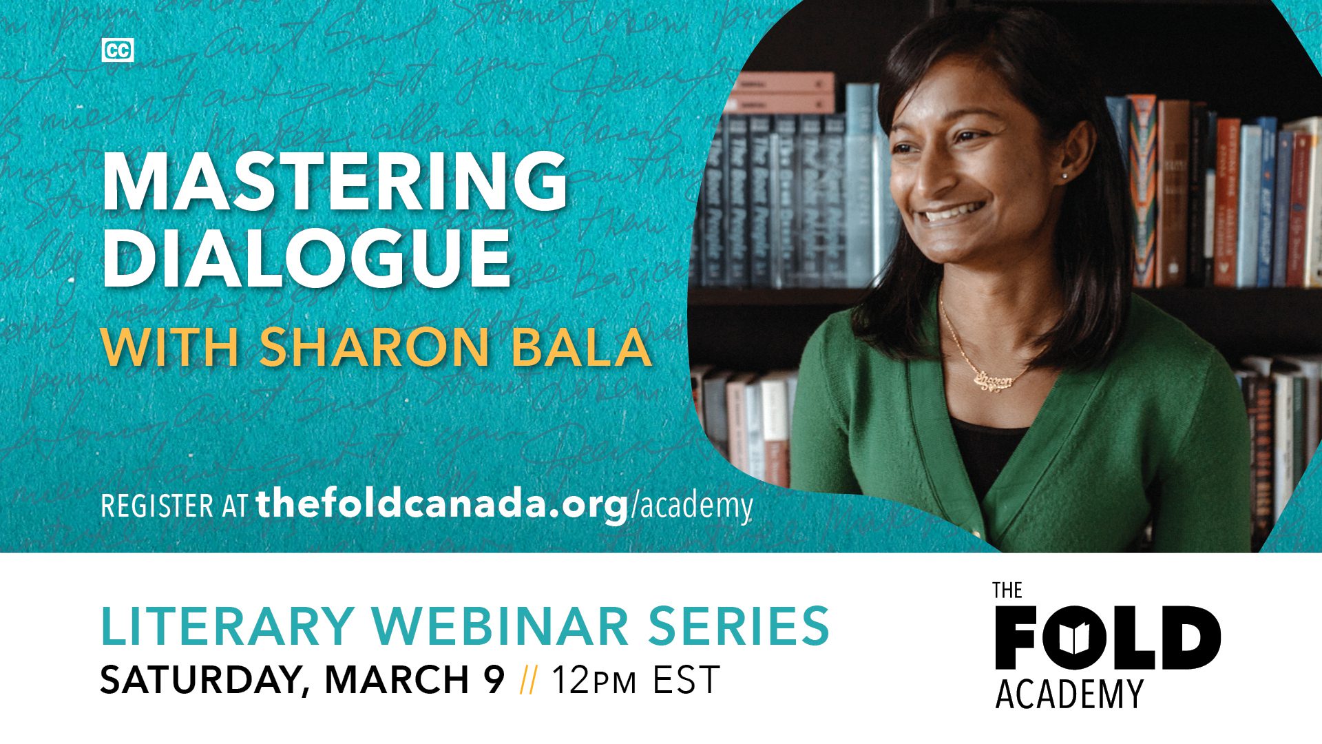 Mastering Dialogue with Sharon Bala - The FOLD